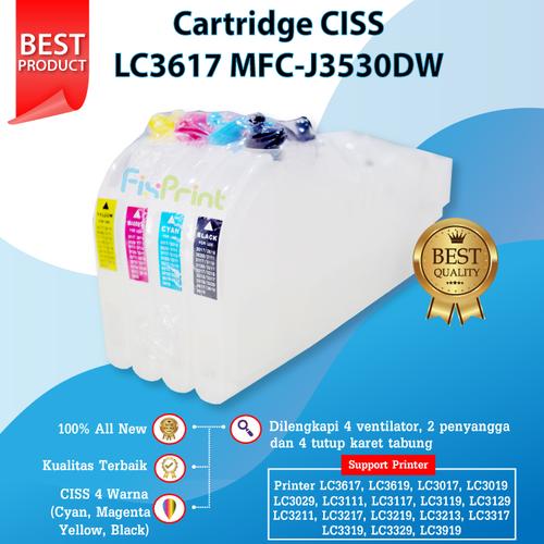 Jual Cartridge CISS MCISS Printer J3530 J3530dw LC3617 - CISS PANJANG ...