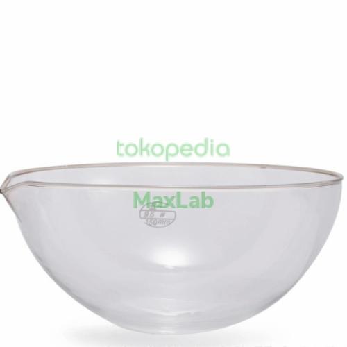 Jual Cawan Mangkok Kaca (Round Bottom Evaporating Dish With Spout), 6 ...