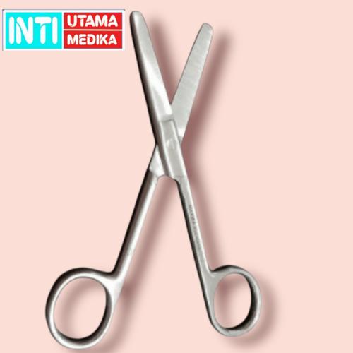 Jual Gunting Tumpul Tumpul Lurus Bengkong 14cm/Gunting Medis Tumpul ...