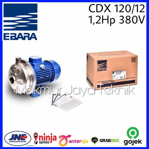 Jual Pompa Air Centrifugal Ebara CDX 120/12 1,2Hp 380V/Pompa Air Stainless - Jakarta Barat ...