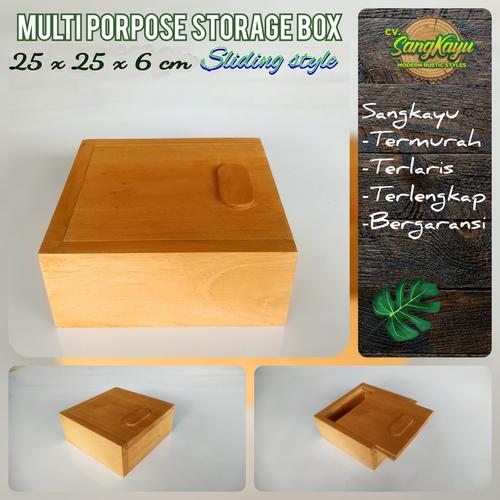 Jual Kotak penyimpanan serbaguna 25x25 cm multi purpose storage box ...