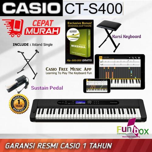 Jual Keyboard Casio CTS 400 / CTS400 / CT-S 400 / CT-S400 / CTS-400 Garansi - keyboard - Kota ...