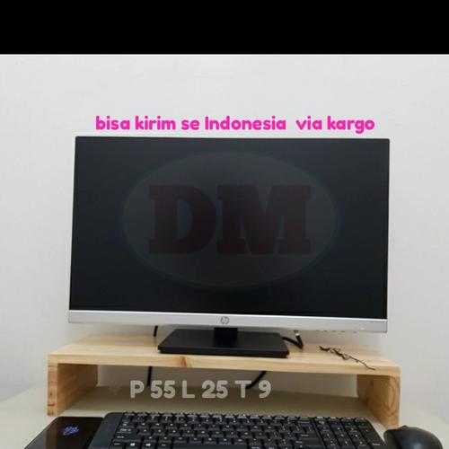Jual dudukan monitor alas monitor meja monitor lcd led tebel kayu 2cm ...