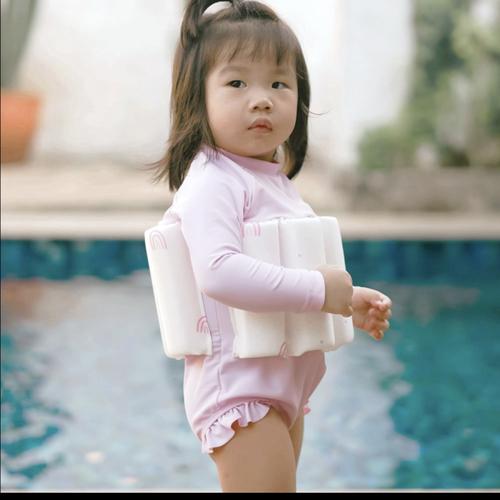 Jual leevierra x Elizabeth Zenifer (long sleeves leotard floatsuit ...