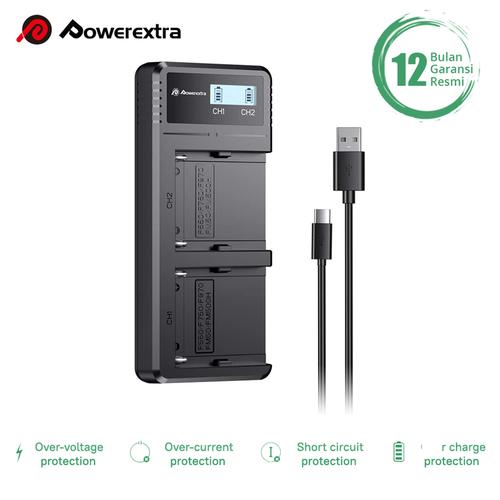 Promo POWEREXTRA DUAL SMART CHARGER SONY NP-F970 NP-F570 - FAST CHARGING - Jakarta Utara ...