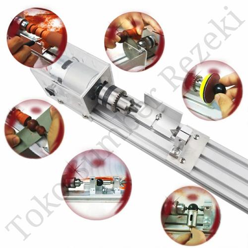 Jual Mesin Kayu DIY Wood Lathe Machine Putar Ukir Woodworking Pahat ...
