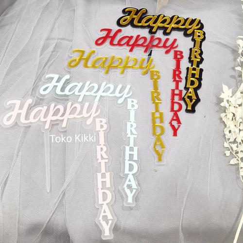 Jual Topper Happy Birthday Siku / Topper HBD / Topper Kue - Blue ...