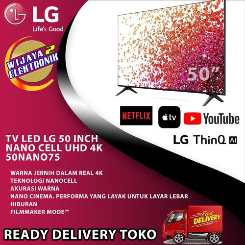 Jual TV LED 50 INCH LG 50NANO75 NANOCELL 4K SMART TV - Kota Tangerang ...