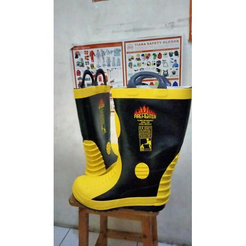 Jual Sepatu fire fighter damkar / sepatu pemadam kebakaran / boot ...