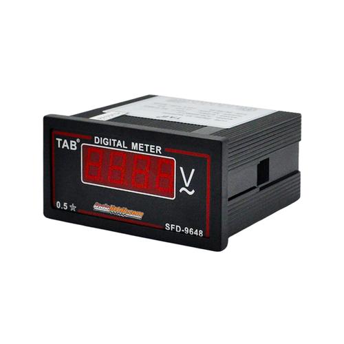 Jual Voltmeter Digital 0-600 Volt AC LED 96x48mm TAB - Hitam - Jakarta ...