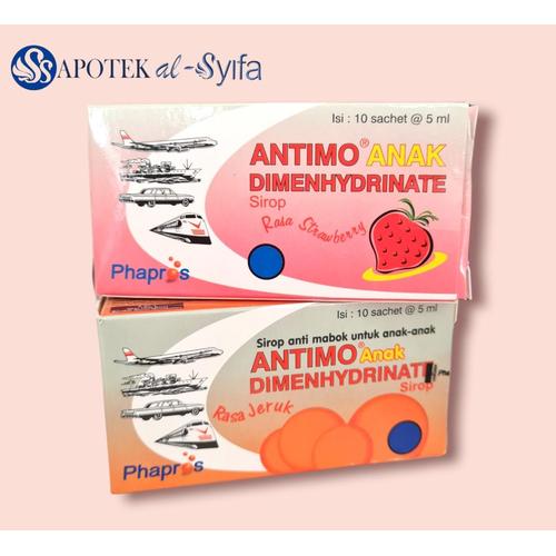 Jual Antimo Anak Cair/Obat Anti Mabuk isi 5ml (satuan/per sachet) - 1 ...