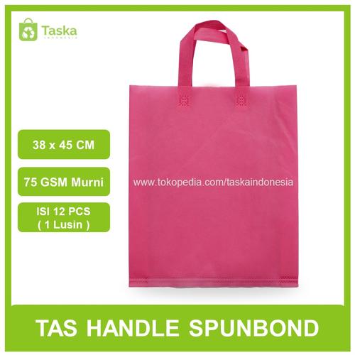 Jual Tas press spunbond tali 38x45 (warna pink) - Jakarta Barat - Taska ...