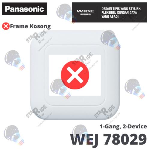 Jual Plate Frame Kosong 1 Gang 2 Device Panasonic WEJ78029 Wide Series ...