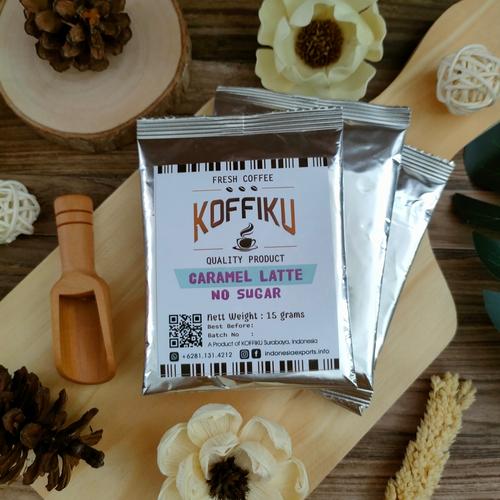Jual KOFFIKU Kopi Instan Tanpa Gula CARAMEL LATTE 15 gr Murah Surabaya ...