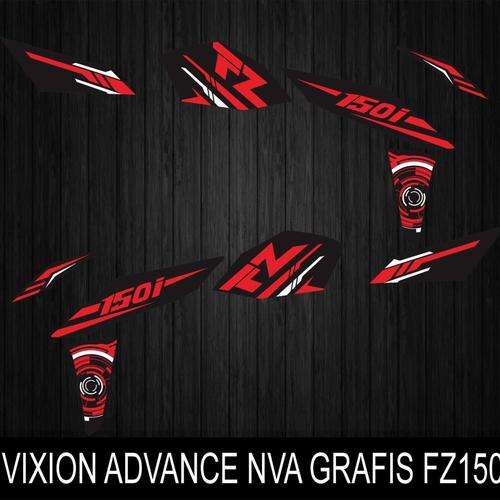 Jual STICKER STRIPING VARIASI DECAL YAMAHA VIXION ADVANCE NVA GRAFIS FZ150 - Merah - Kota ...