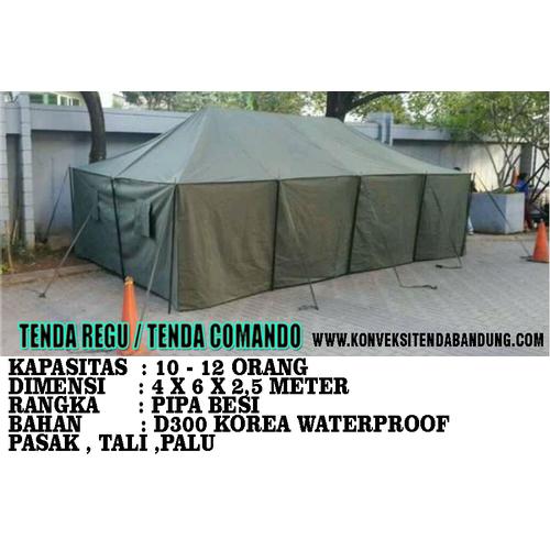Jual TENDA REGU 4X6 / TENDA KOMANDO BANDUNG bahan cordura water proof ...