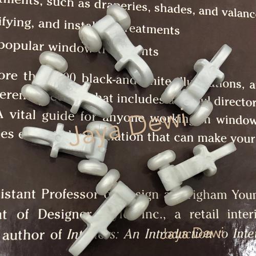 Jual Roller roda heavy duty rel rail curtain gorden eco MTH silver ...