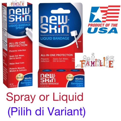 Jual New Skin - Liquid Bandage / Plaster Cair untuk Luka Luar (USA ...