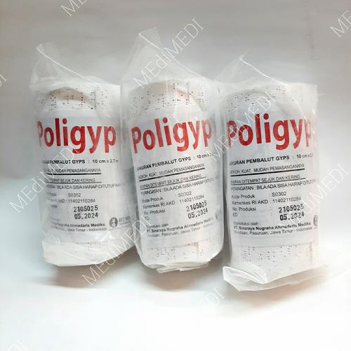 Jual POLIGYP / PEMBALUT GYPS / plester patah tulang 4 in / 10 cm x 2,7 ...