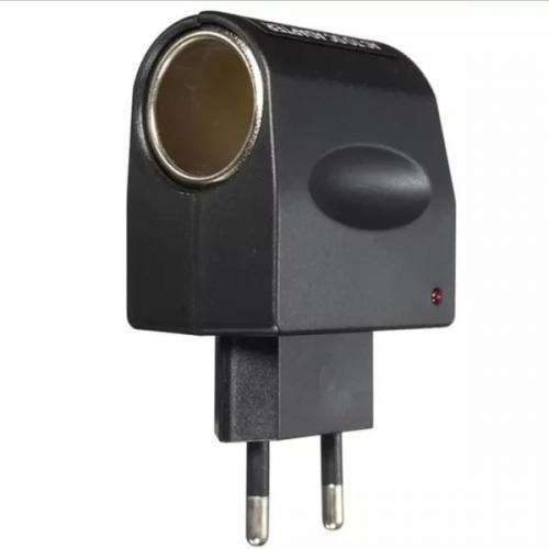 Jual Adaptor Colokan Lighter Mobil ke Listrik 12V 500mA Sambungan Plug ...