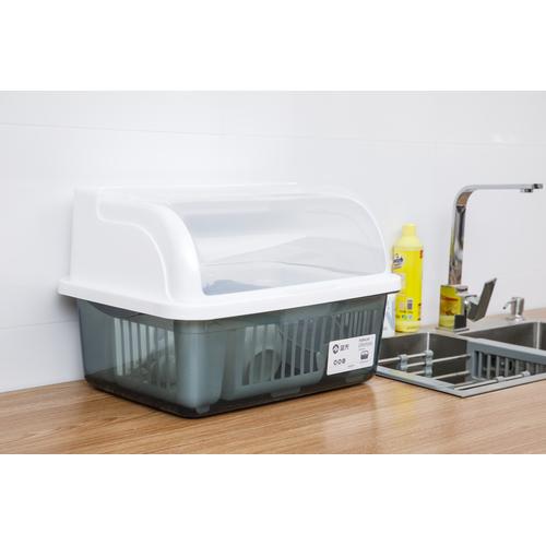 Promo Rak Piring Plastik Dengan Tutupan Rak Mangkok/Sendok Rak dapur ...