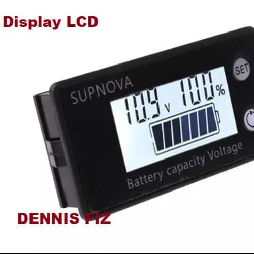 Jual Display Kapasitas Baterai Sepeda Listrik LCD Bar Graph Persen ...