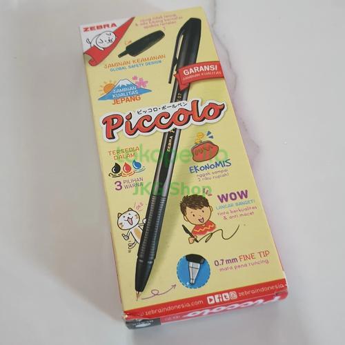 Jual Ballpoint pen pulpen Zebra Piccolo 0.7 Hitam - Kota Surabaya - JKG ...