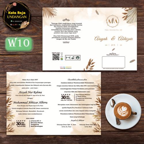 Jual Cetak Undangan Pernikahan / Resepsi Tema "Water Color Fur Dry ...