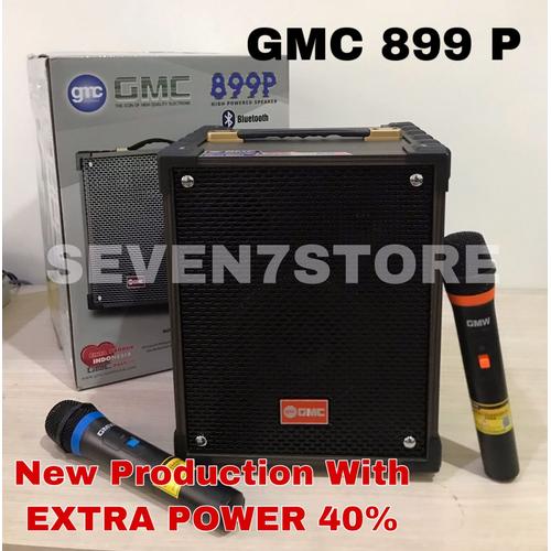 Jual Speaker Portable Bluetooth GMC 899P 889 P bonus 2 mic Wireless ...