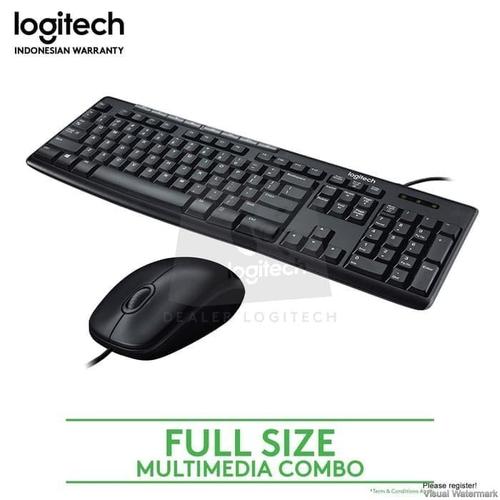 Jual Keyboard USB Logitech K200+Mouse M100R Multimedia - Jakarta Pusat ...