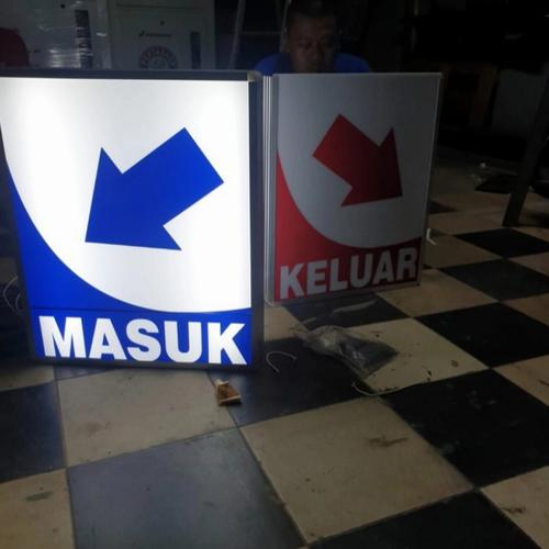 Jual Rambu SPBU Rambu Keluar Masuk SPBU Rambu In Out Pertashop 1 set ...