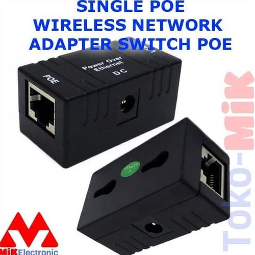 Jual SINGLE POE WIRELESS NETWORK WIFI ROUTER ADAPTER SWITCH POE ...