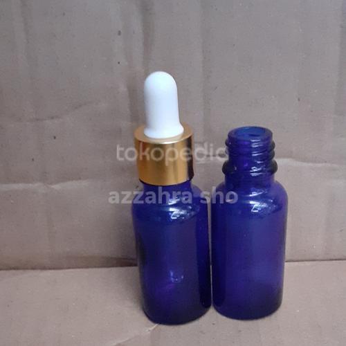 Jual botol kaca biru 20 ml pipet ring gold - Putih - Jakarta Timur ...