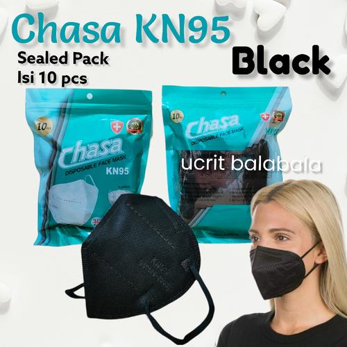 Jual MASKER KN95 CHASA HITAM DISPOSABLE MASK KN 95 - CHASA HITAM - Kota ...