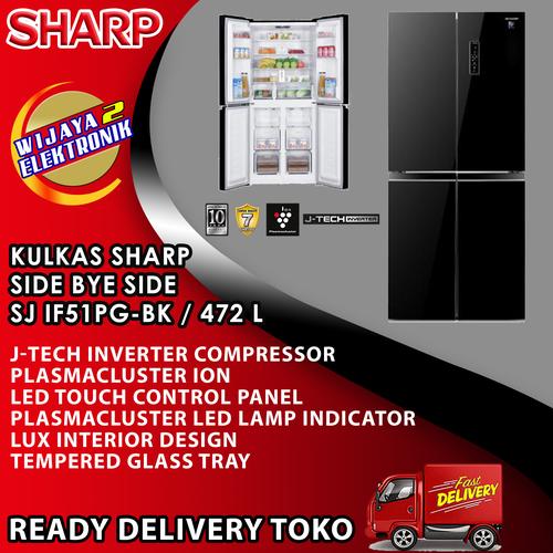Jual KULKAS SHARP 4 PINTU SIDE BY SIDE 472 LITER SJ-IF51PG-BK - SJ-IF51PG-BK - Kota Tangerang ...