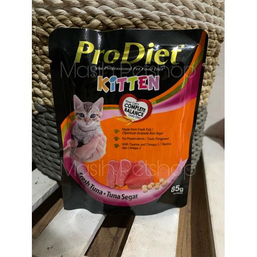 Jual ProDiet 85gr Kitten Tuna Sachet - Makanan Basah Kucing - Wet Food ...