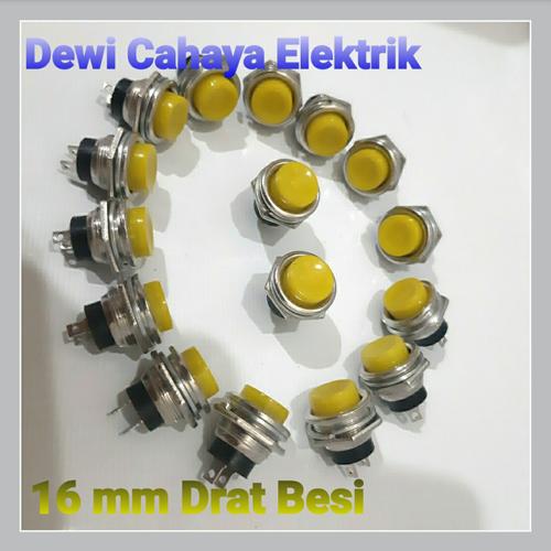 Jual Push On Warna Plastik Drat Besi 16mm - Tombol Push Button Drat ...