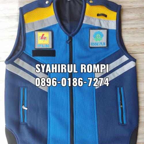 Jual rompi pln biru / rompi custom safety - S-XL - Kab. Bandung Barat ...