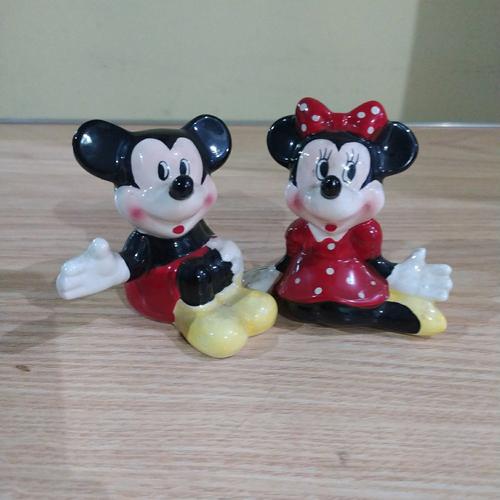 Jual patung pajagan keramik patung minnie mouse & mickey mouse - Kota ...