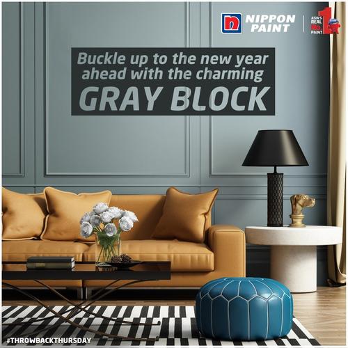 Jual CAT TEMBOK INTERIOR NIPPON PAINT - GRAY BLOCK/N2011T - Vinilex ...