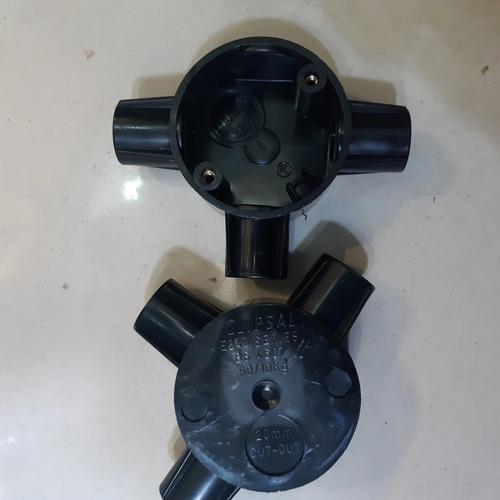 Jual tdus clipsal 20mm t dus clipsal cabang 3 hitam tanpa tutup ...