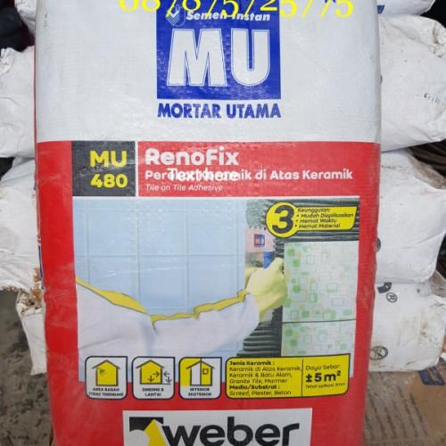 Jual Mortar Utama Weber MU-480 Semen Instan Perekat Keramik di atas ...