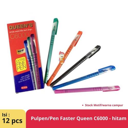 Jual Pulpen / Pena Faster Queen C6000 1 lusin isi 12 pcs - Kota ...