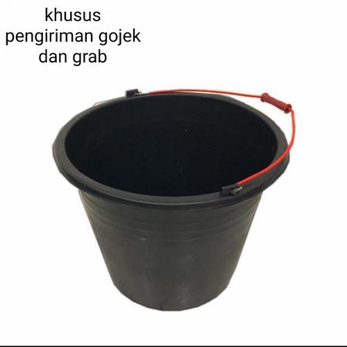 Jual EMBER HITAM UKURAN SEDANG/EMBER COR PLASTIK HITAM SEDANG - Kota ...