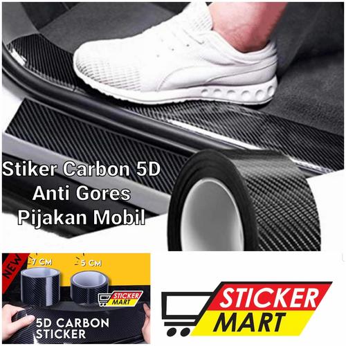 Jual Sticker Carbon 5D Tebal AntiGores pijakan Sillplate Kaki Door ...