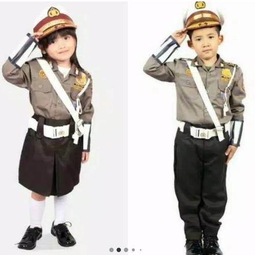 Jual seragam polisi anak, Baju seragam frovesi anak karnaval bdg - Rok ...