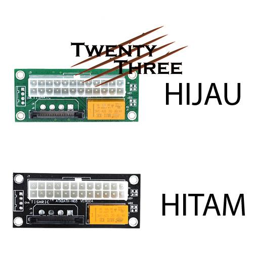 Jual Dual power supply motherboard relay sata for mining double mobo ...