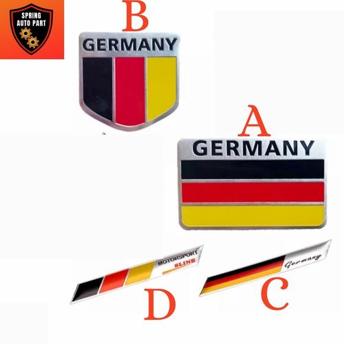 Jual Emblem Stiker Mobil Bendera GERMANY Bahan ALUMINIUM - Jakarta ...