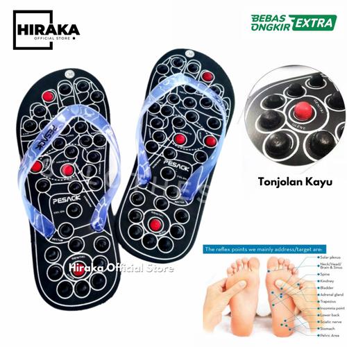 Jual Sandal Refleksi Kesehatan Sendal Rematik Kayu Sandal Terapi Pijat ...
