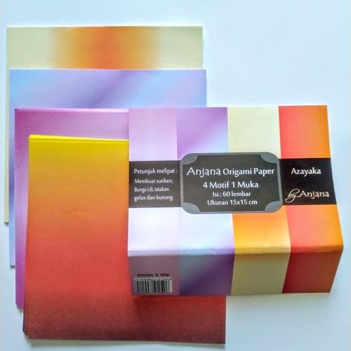 Jual kertas lipat warna gradasi/kertas lipat - azayaka - Kota Bandung ...